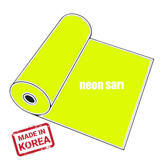 PVC Neon Sarı Tekstil Flex Folyo | Avantajlı Fiyat